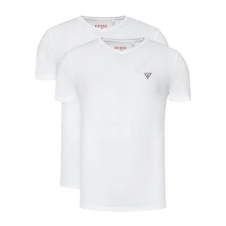 Guess Homme, Tops, Blanc, Taille: XL Bipack T-shirts Coton Stretch