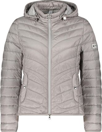 Betty Barclay Damen Outdoorjacke mit Abnehmbarer Kapuze 40, Hellgrau