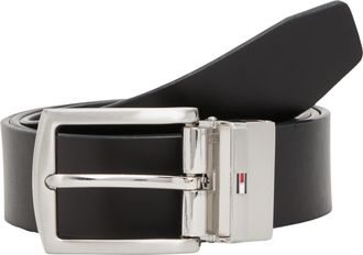 Tommy Hilfiger Herren Gürtel Denton 3,5 cm Wendbar, Mehrfarbig (Space Blue/Arctic Spruce), 105 cm