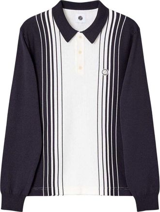 Pretty Green Poloshirt f&uuml;r Herren, Regul&auml;r, Lang&auml;rmlig (Marine)