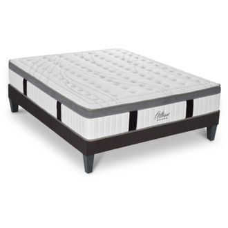 Maison Aubertin Maison Aubertin - Ensemble Matelas Altesse Mousse Accueil M&eacute;moire de Forme Ferme et sommier en kit 180x200cm