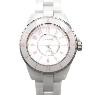 Chanel Pre-owned J12 Pink Blush Ceramic Quartz Limited - - Pre-owned - Damen - Wei&szlig; - ONE SIZE