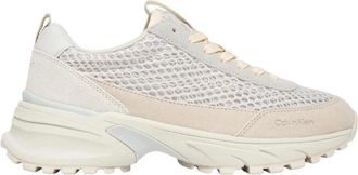 Calvin Klein Jeans Femme, Chaussures, Beige, Taille: 37 EU Hike Runner Lace Up Techmix