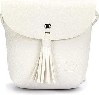 Tom Tailor Denim Ida, Sac à bandoulière Femme, Blanc (Weiß), 17x16x4.5 Centimeters (W x H x L)