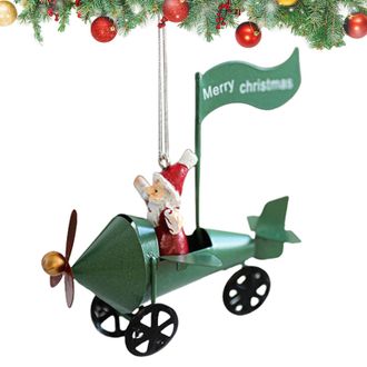 Generic Weihnachtsmann-Ornamente - Flugzeug-Anhänger, Weihnachtsmann, Rentier, kreative Büroanhänger | Mehrzweck-Hängeornamente für Weihnachten, Neuheit, Weih