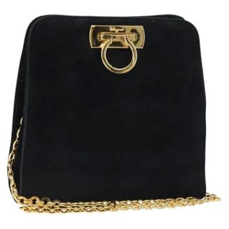 Ferragamo Sac bandouli&egrave;re en cuir Pre-owned - Femme - Pre-owned - Noir - Taille: ONE Size