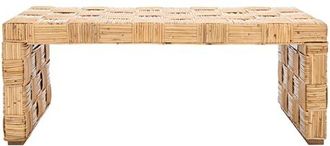 Safavieh Modern Akzenttisch Rattan, Nat&uuml;rlich, 65 x 120 x 45