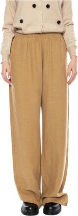 Elvine Femme, Pantalons, Brun, Taille: 44 FR Wide Pantalons
