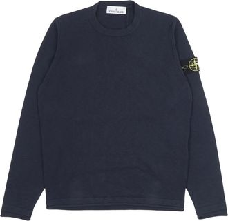Stone Island Homme, Sweatshirts et sweats &agrave; capuche, Bleu, Taille: XL Pull Ras du Cou Coupe Standard en Coton-Nylon