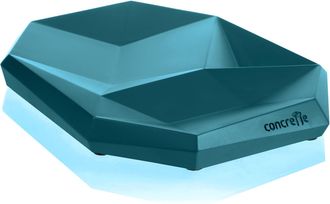 Concrette Schmuckschale Klein aus Beton 17x23x48 cm - Blatt Schale Deko - Schmuckablage - Ablageschale - Schmuckteller - Ringschale - Dekoschale für Schlüssel -