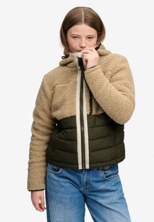 Superdry Hybridjacke OUTDOOR BORG QUILT HYBRID Kunstfaser, relaxed fit