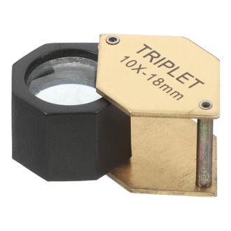 TOPBATHY GARVALON Faltbare Handlupe Hochaufl&ouml;sendes Sechseckiges Vergr&ouml;&szlig;erungsglas f&uuml;r Schmuck Uhrenpr&uuml;fung Leichtes Tragbares Lupenwerkzeug zur Pr&auml;zisen Ident