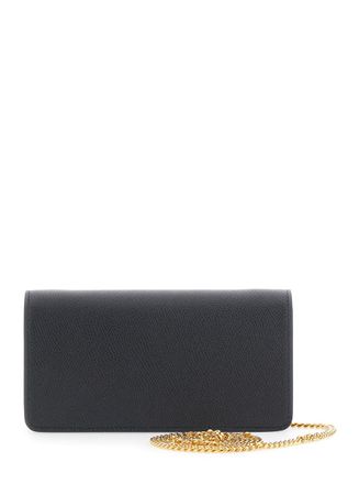 Valentino Garavani Womens Mini Leather Bag Black Calf