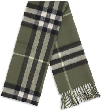 Burberry Womens Bicolor Cashmere Scarf