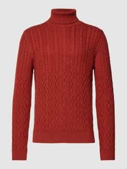 Joop Rollkragenpullover mit Zopfmuster Modell Carlon