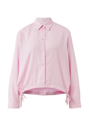 s.Oliver Langarmbluse Bluse Flie&szlig;ende Bluse mit Schleifen-Detail