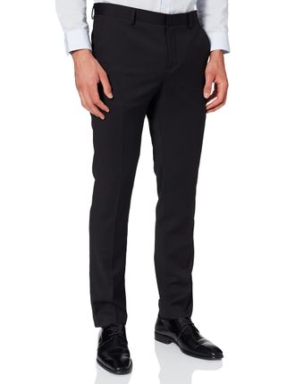 Selected Herren SLHSLIM-MYLOBILL BLACK TRS B NOOS Anzughose, Schwarz (Black Black), W42(Herstellergröße: 58)