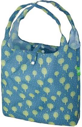 Eco Chic Sac de courses réutilisable Cabas pliable Tote bag résistant à leau (Arbre de la vie Bleu)