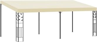 vidaXL Vidaxl - Belvédère à montage mural 6x3x2,5 m Crème