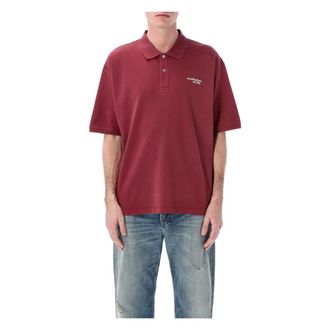 Acne Studios Homme, Tops, Rouge, Taille: XL Washed Logo Polo