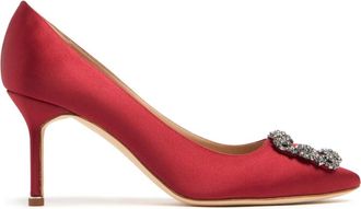 Manolo Blahnik Femme, Chaussures, Rouge, Taille: 37 EU D&eacute;collet&eacute;