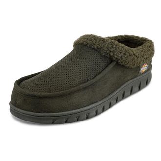 Dickies Pantoufles perfor&eacute;es en mousse &agrave; m&eacute;moire de forme pour homme - Semelle int&eacute;rieure et ext&eacute;rieure - Lavable en machine, vert olive, X-Large