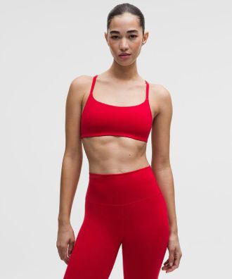 lululemon Wunder Train BH mit Racerback-Tr&auml;gern Leichter Halt A/B-Cups f&uuml;r Frauen - Neon - Gr&ouml;&szlig;e 4