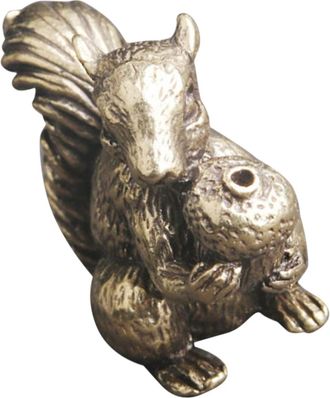 Aboofan Miniatur Retro Eichh&ouml;rnchen Deko Aus Stabilem Messing Detailreiche Tischfigur F&uuml;r Wohn B&uuml;rodekoration Vintage Tier-Ornament Lebhafte Kleine Skulptur A