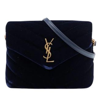 Saint Laurent Sac bandouli&egrave;re Loulou Pre-owned - Femme - Pre-owned - Bleu - Taille: ONE Size