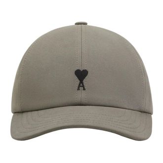 Ami Femme, Accessoires, Gris, Taille: ONE Size Casquette Brod&eacute;e Ami de Coeur