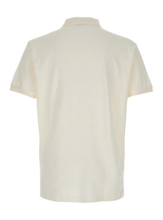 Polo Ralph Lauren Mens White Polo Shirt With Large Pony Detail Cotton T-Shirts And Polos