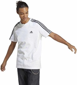adidas Essentials Single Jersey 3 Stripes - T-Shirt - Herren