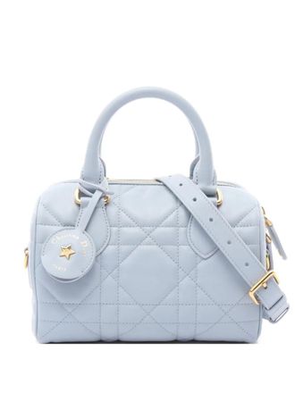 Dior 2010s gesteppte Groove Handtasche 20cm - Blau