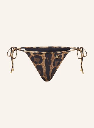 Dolce & Gabbana Triangel-Bikini-Hose Leo New braun