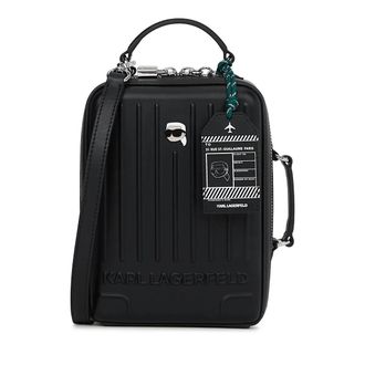 Karl Lagerfeld Crossbody Bags - Ikon Umhängetasche in Kofferform - Gr. unisize - in Schwarz - für Damen