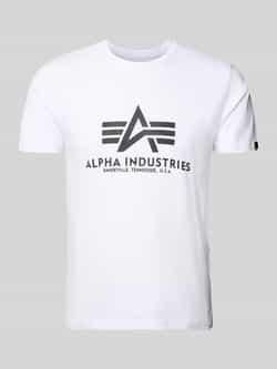 Alpha Industries T-Shirt mit Label-Print