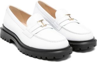 Twinset Femme, Chaussures, Blanc, Taille: 36 EU Mocassino in pelle