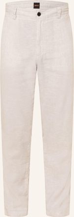 HUGO BOSS Leinenchino Sanderson Regular Fit beige