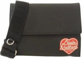 Louis Vuitton unisex, Pre-owned, Noir, Taille: ONE Size Sac bandouli&egrave;re en denim Pre-owned