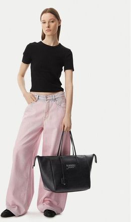 Tommy Jeans Handtasche Tjw Bold Tote AW0AW18786 Schwarz