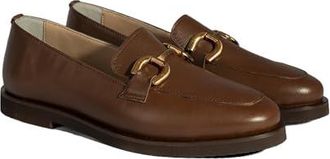 Desa Mocassins en Cuir pour Femmes, Bout Rond, Talon Plat, Respirants, indispensables Automne/Hiver, faciles &agrave; Enfiler et &agrave; Retirer. | Brun - 38