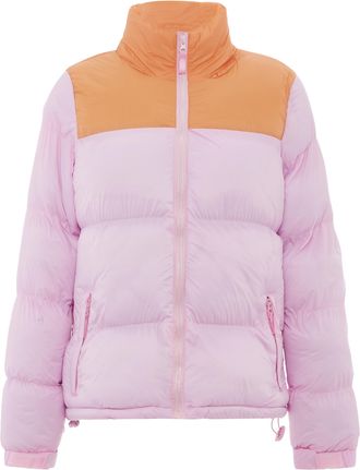 Mymo Wattierte Steppjacke Damen S&uuml;&szlig;es Pink Aprikose