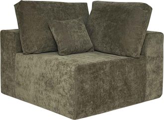 Oviala Ecksessel für modulares Sofa, Stoff, Grün