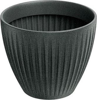 Prosperplast Blumentopf Latia rund, &Oslash; 40 x 33 cm, Graphit Granit