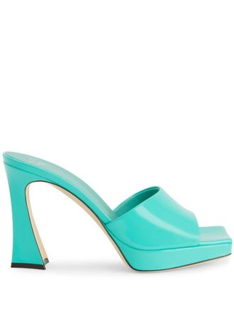 Giuseppe Zanotti sandales Solhene 100 mm - Vert