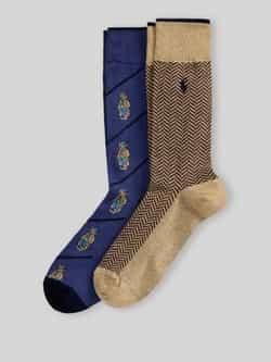 Ralph Lauren Socken mit Logo-Stickerei im 2er-Pack