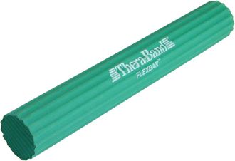 Theraband Thera-Band Flexbar Hand Exerciser - Tennis Elbow Relief Bar, Green, Medium (Packaging May Vary)