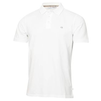 Calvin Klein Herren Planet freundlich Feuchtigkeit Superpolohemd - Weiß - XL