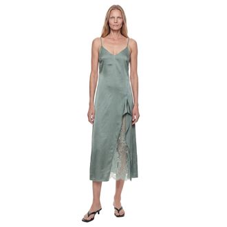 Acne Studios Satin Slip Midi Dress