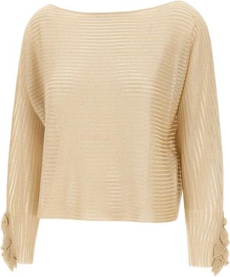 Liu Jo Femme, Pulls, Jaune, Taille: 42 FR Liu Jo Sweaters Golden
